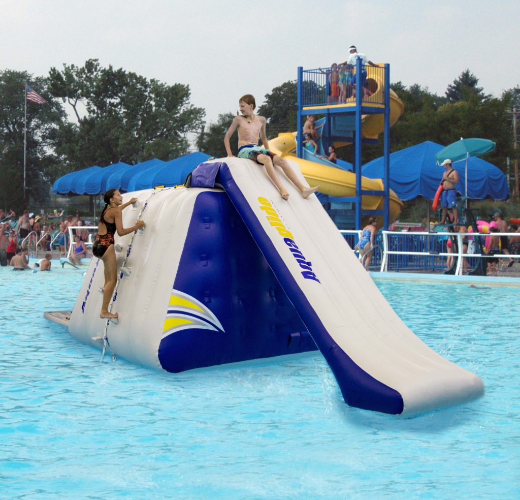 Coney Island's Aquaglide Pool Obstacle Course & Action Alley ...